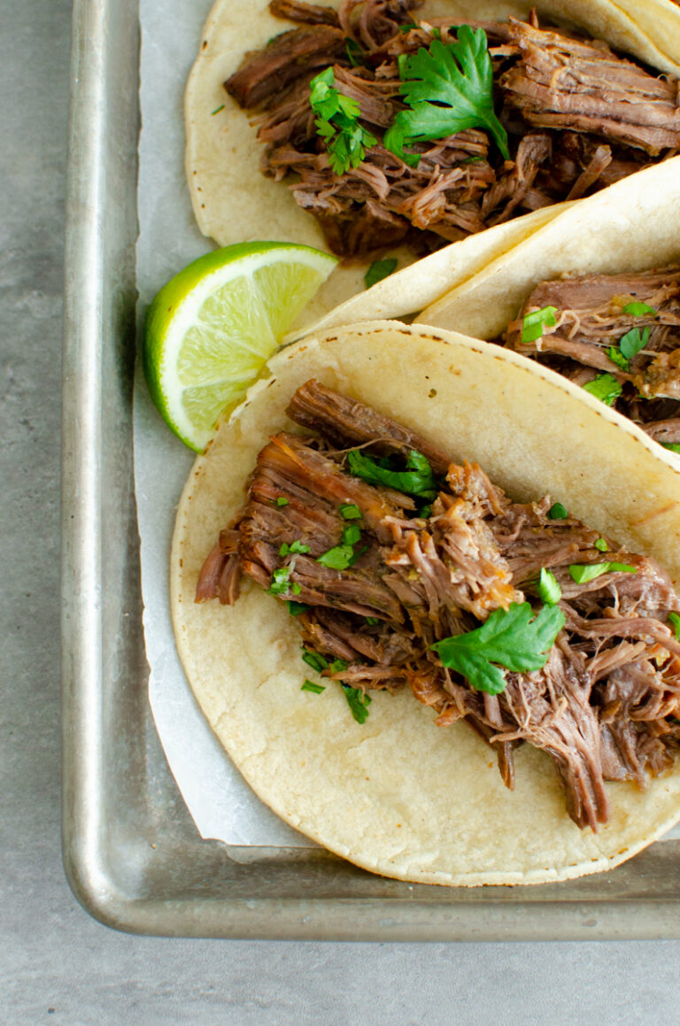 Salsa Verde Shredded Beef - Ambers Kitchen Cooks