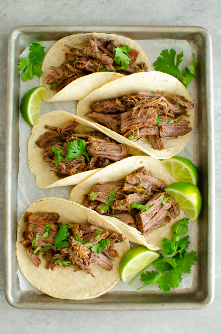 Salsa Verde Shredded Beef - Ambers Kitchen Cooks